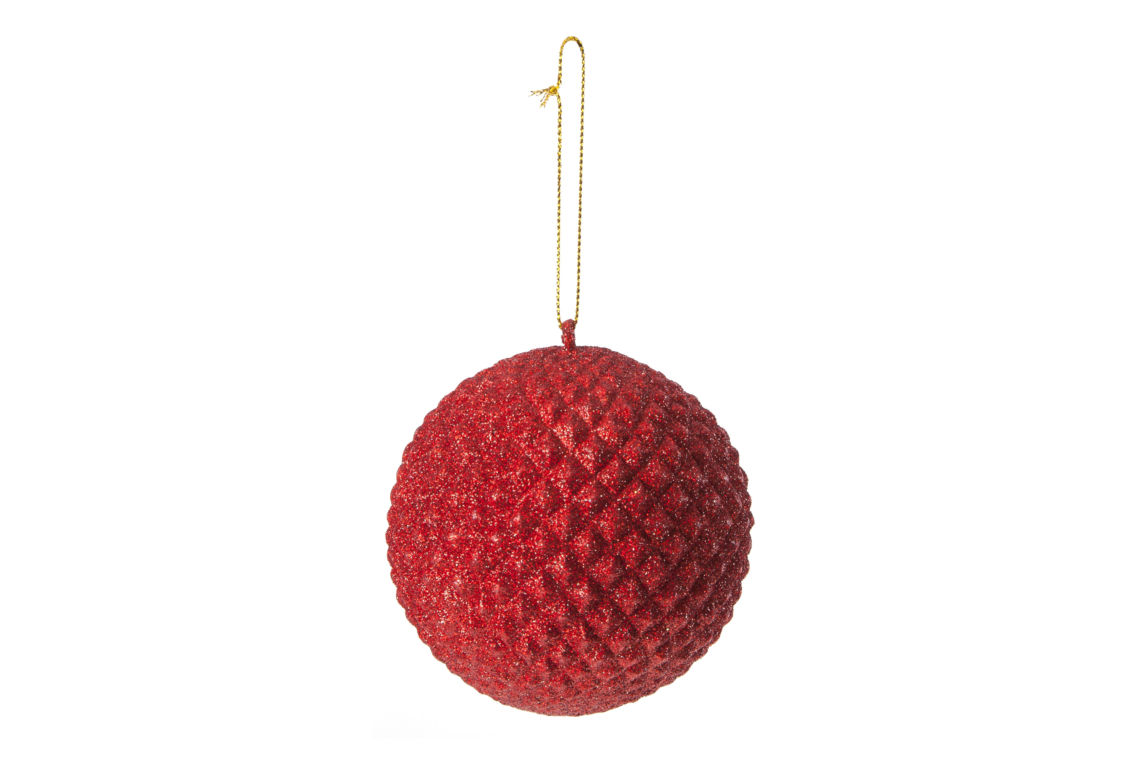 Kerstbal rood - 9 cm - Dauwson